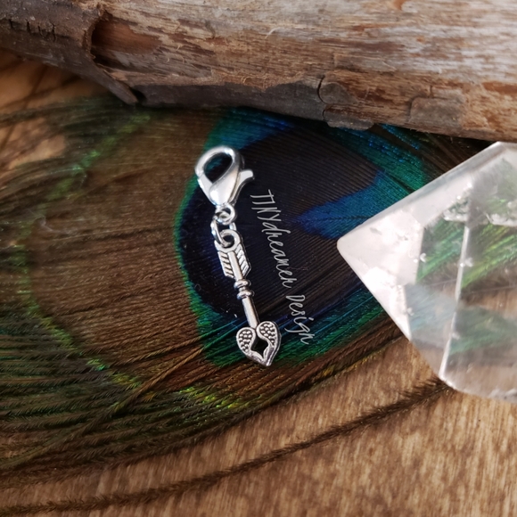TINYdreamer Design | Jewelry | 525 Silver Artemis Heart Arrow Charm For ...